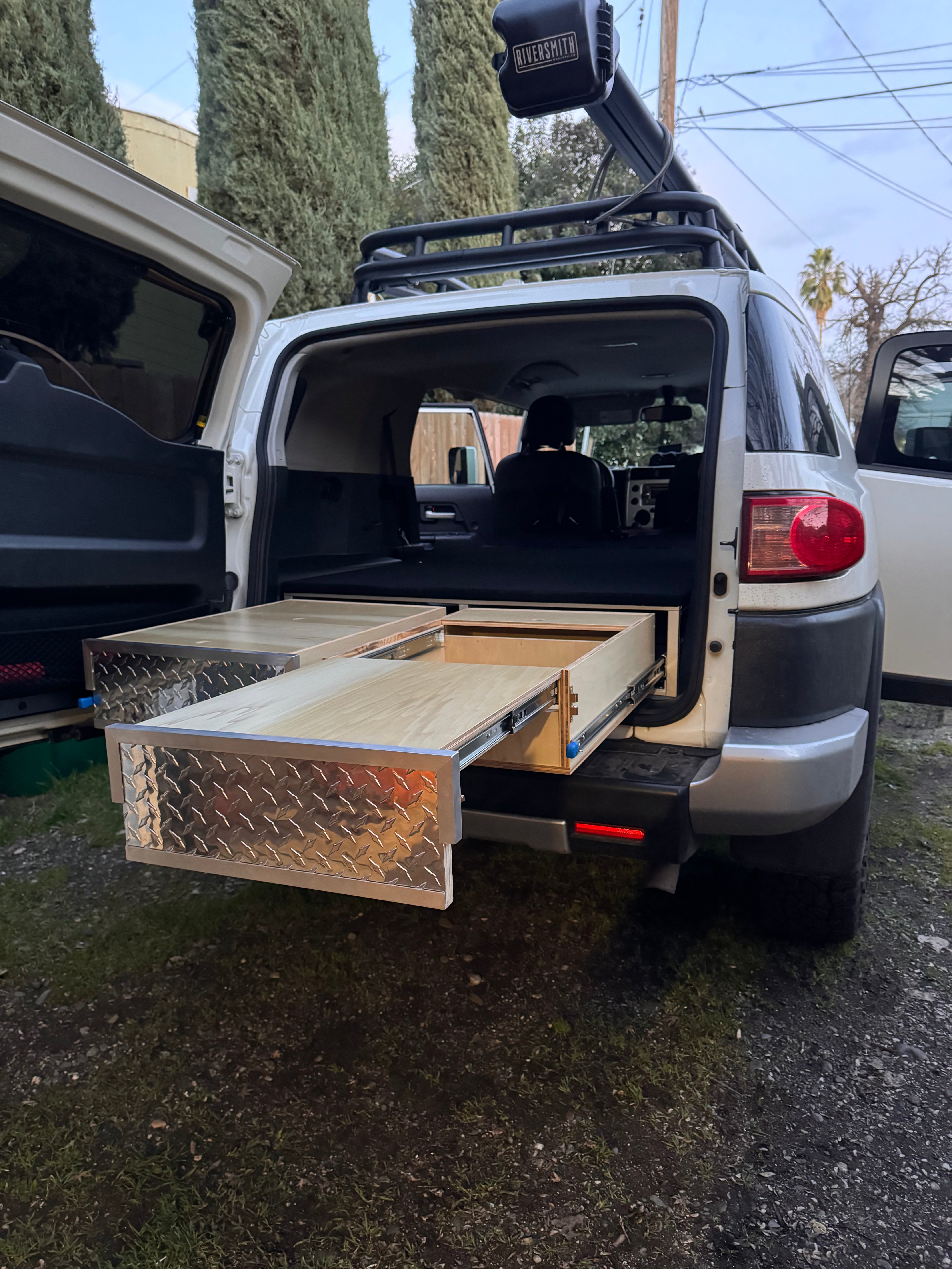 Toyota FJ Cruiser Camper Kits - Bed Platform & Drawer System – Compass ...